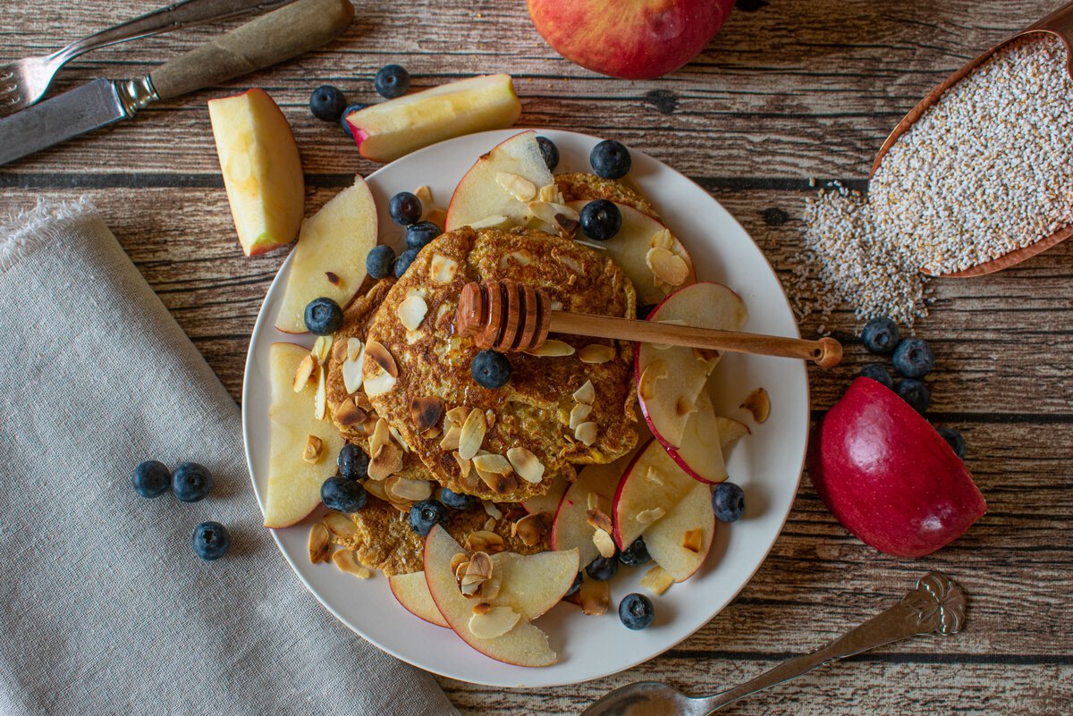 Nutty Fruitty Pancake Recipe - Recipe for Breakfast Brunch or Dessert ...